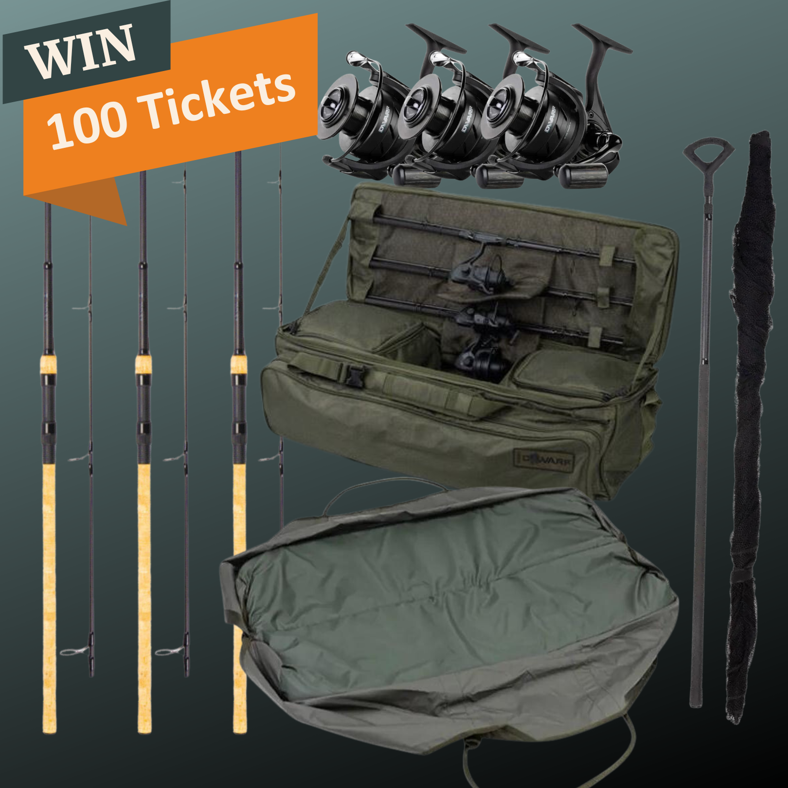 WIN 100 Tickets Nash dwarf set up – Carp Tackle Giveaways