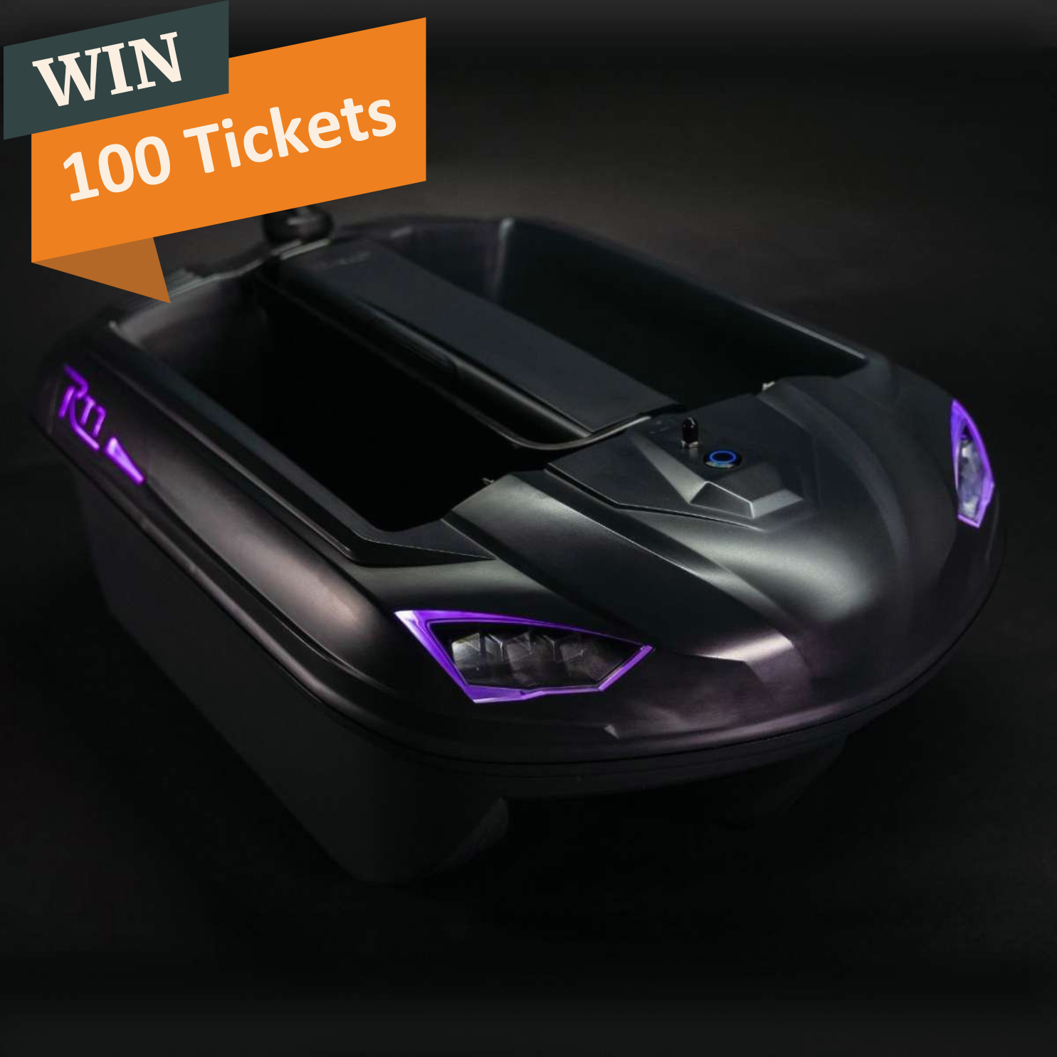 WIN 100 Tickets into Carplounge RT7 V4 Pro All In One Bait Boat Set ...
