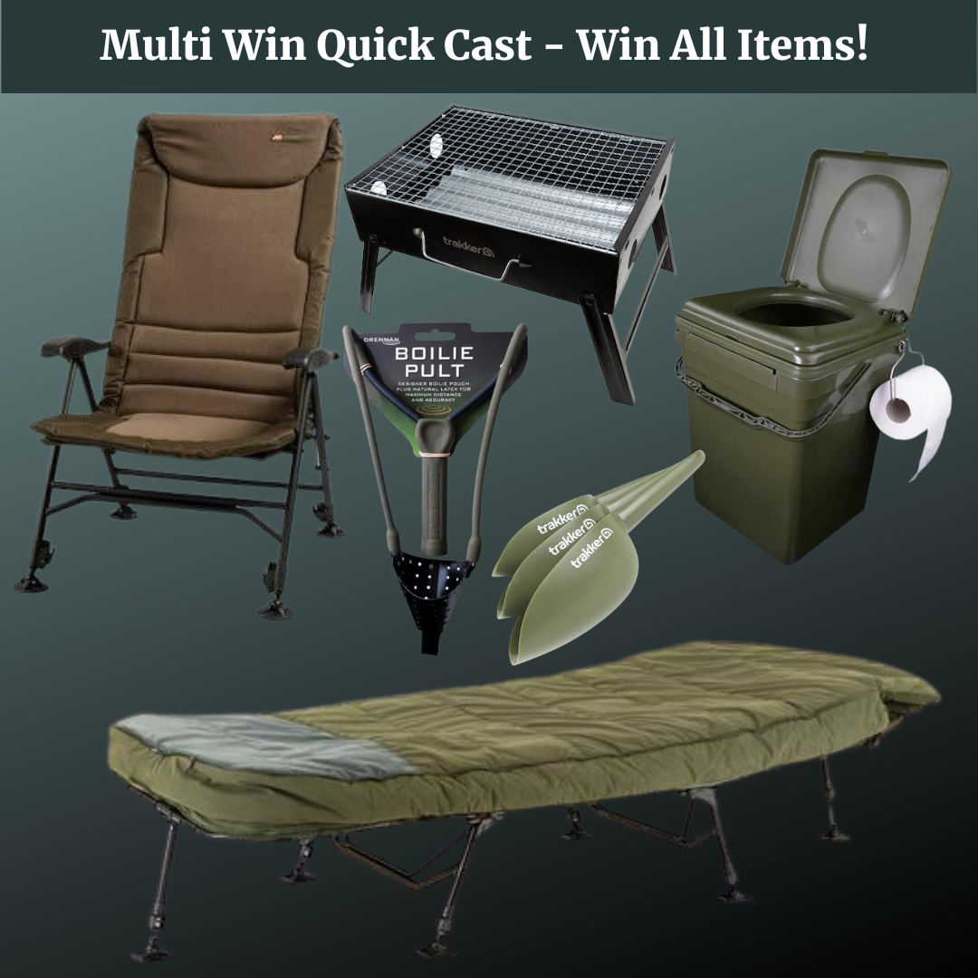 QUICK CAST Multi Win! or £400 Cash – Carp Tackle Giveaways