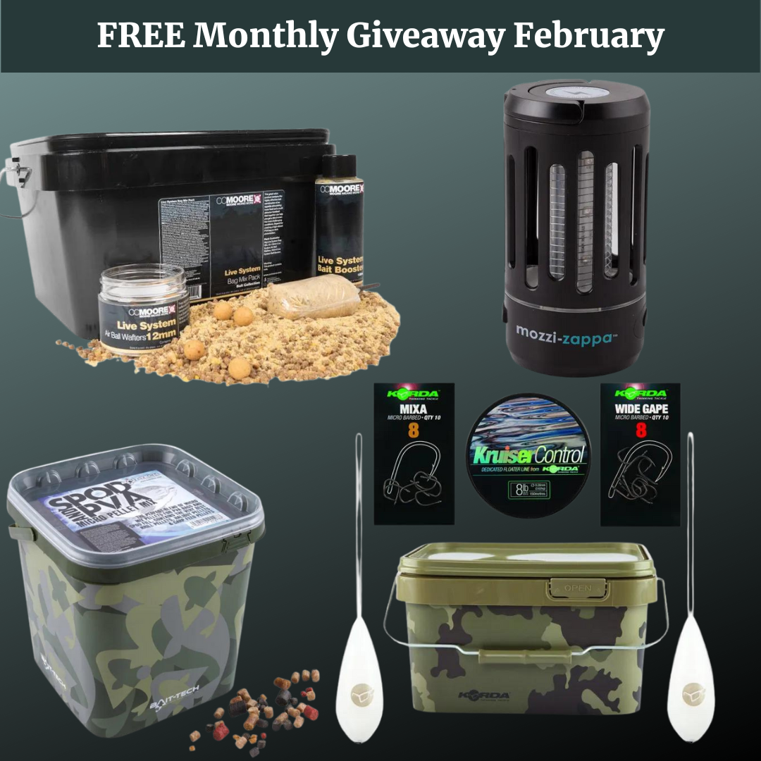 FREE monthly giveaway February – Carp Tackle Giveaways