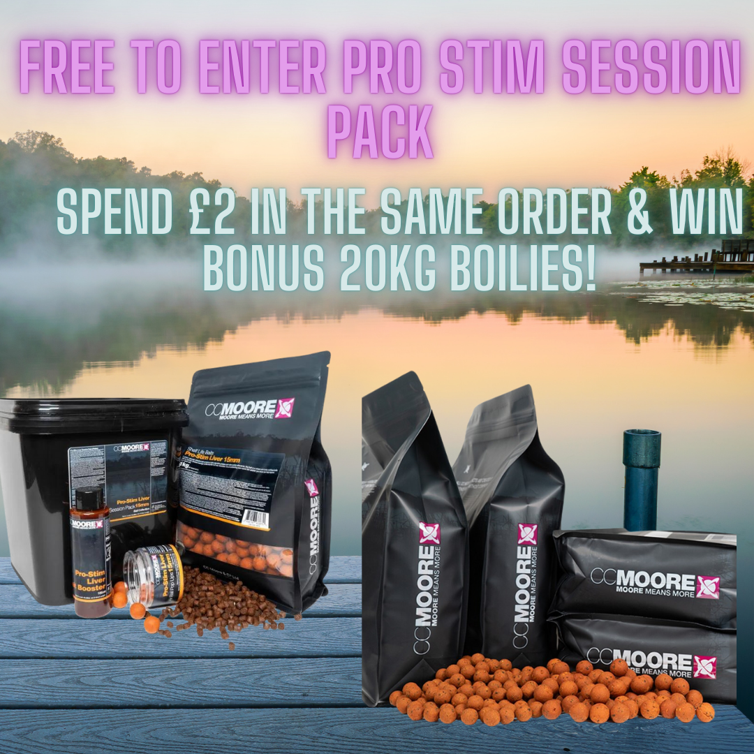 Free Pro Stim Session Pack – Spend £2 & Receive an Extra 20kg! – Carp Tackle Giveaways